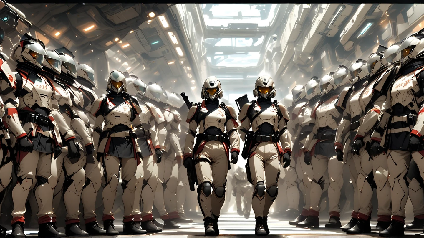 A science-fiction regiment , oc troops with a totally original - SeaArt AI