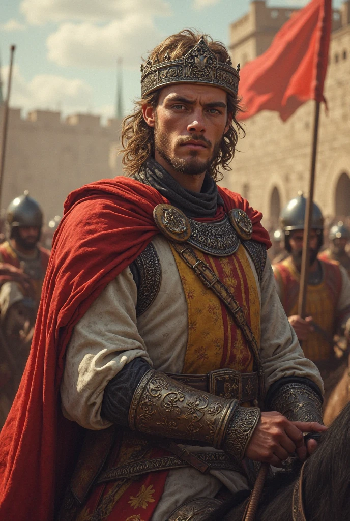 "please, creates an image that represents a young medieval king - SeaArt AI