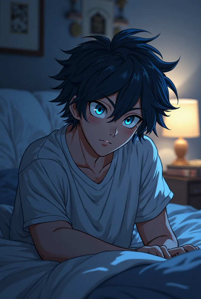 Create a short, disheveled anime character (( )) With Geek things ...