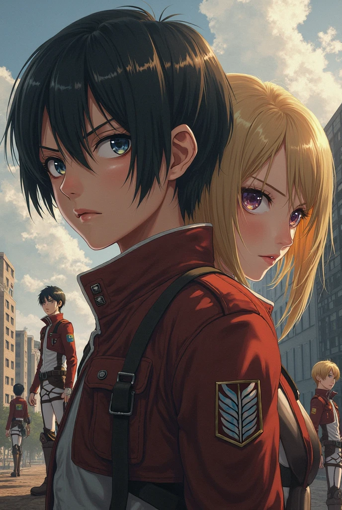 Create an SNK Instagram profile photo with the best characters that ...