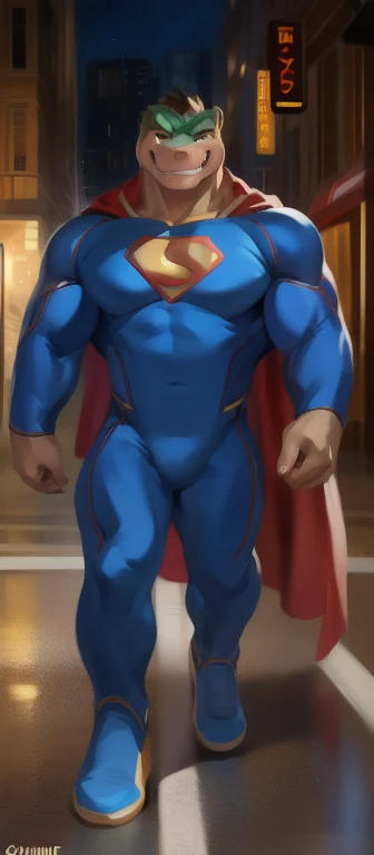 alone , Big Man ., Standing on the road ,posture., The magic power of ...