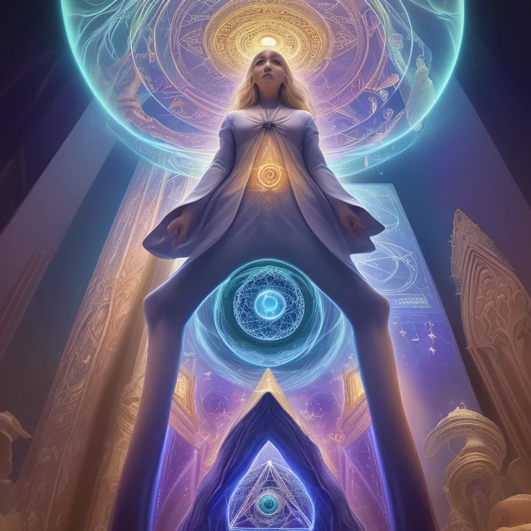 Another dimension, the dimension where all realities are connected in sacred geo - SeaArt AI