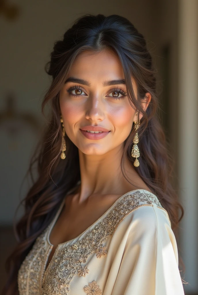 A highly realistic, ultra-HD portrait of a modern Pakistani girl ...