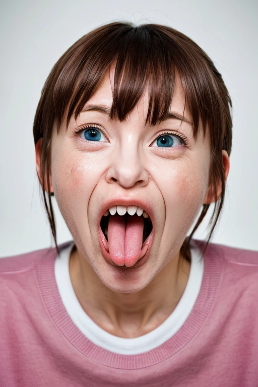 Anatomically correct, quick, opens her mouth, stick out your tongue ...