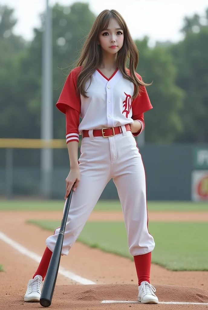 Cannon Pictures Crystal Clear、Japanese woman wearing a baseball uniform ...