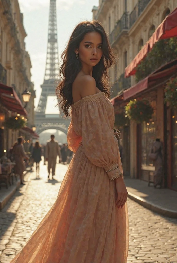 French girl, poses, full body, European style - SeaArt AI