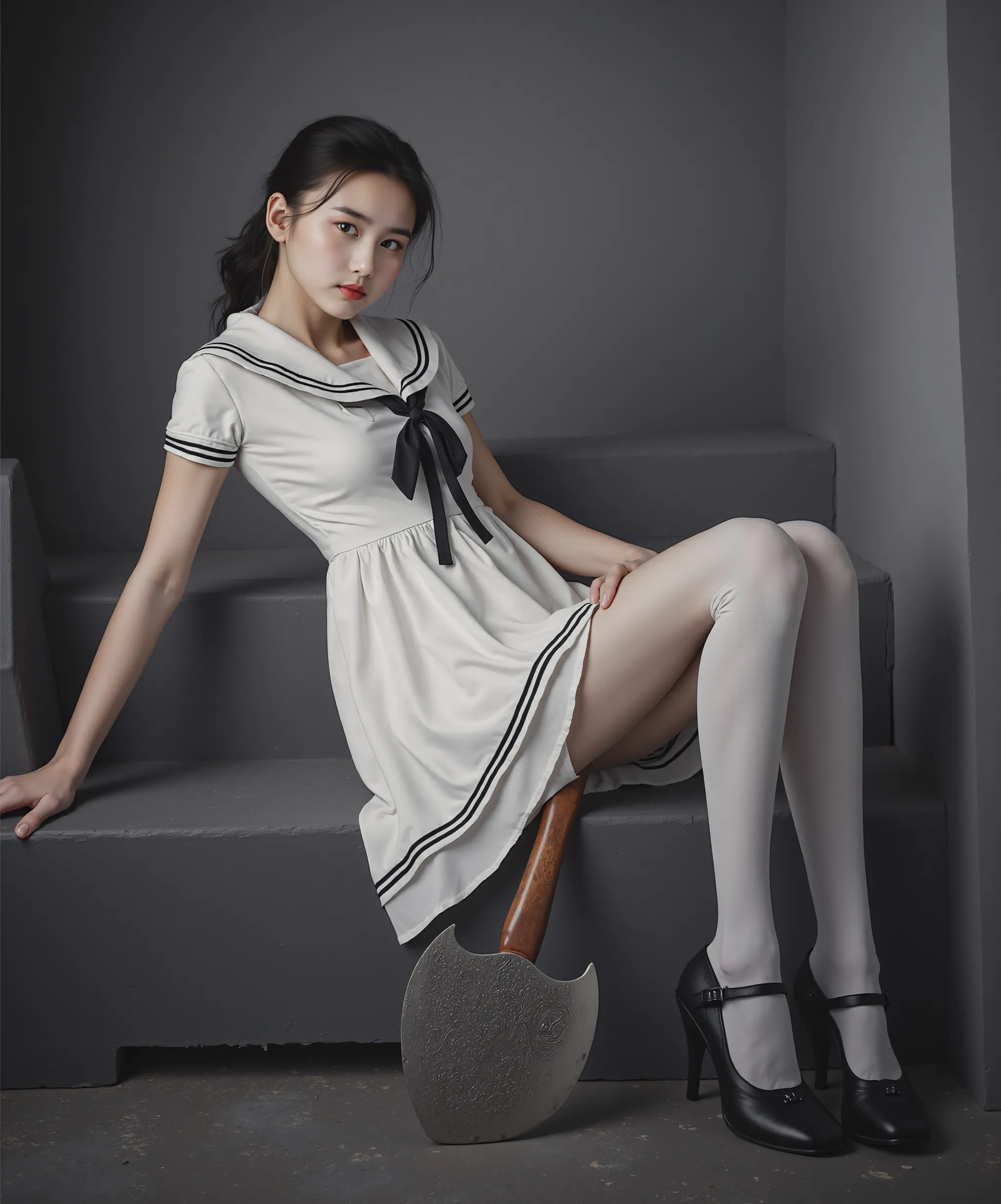 SeaArt AI | White JK Girl