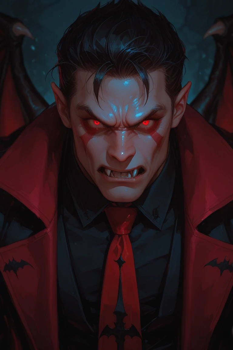 Vampire guy serious - SeaArt AI