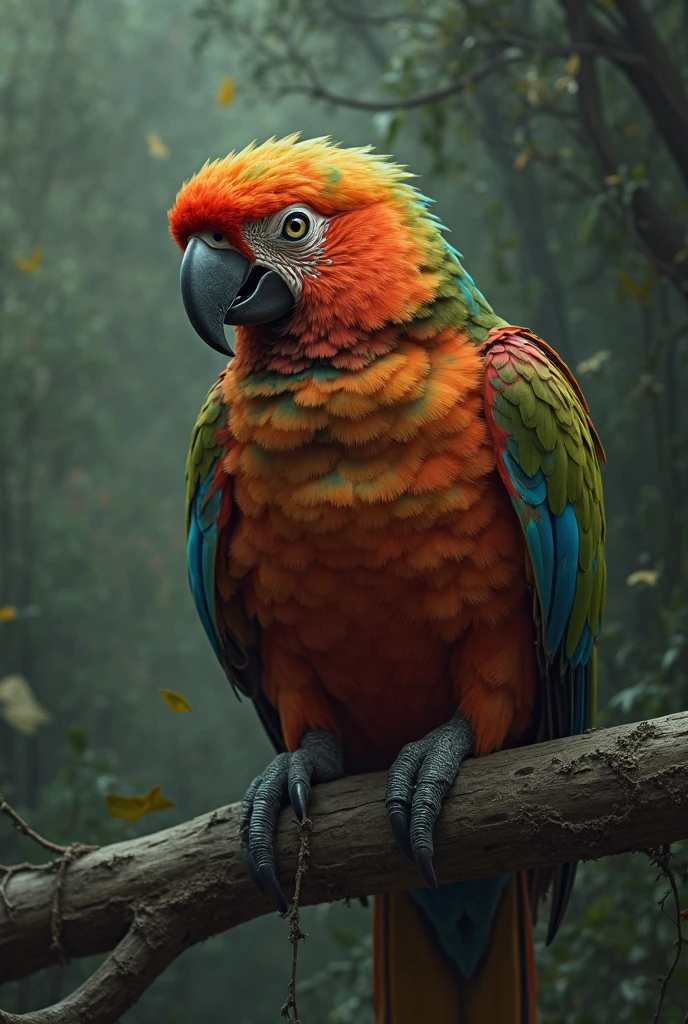 Sad parrot - SeaArt AI