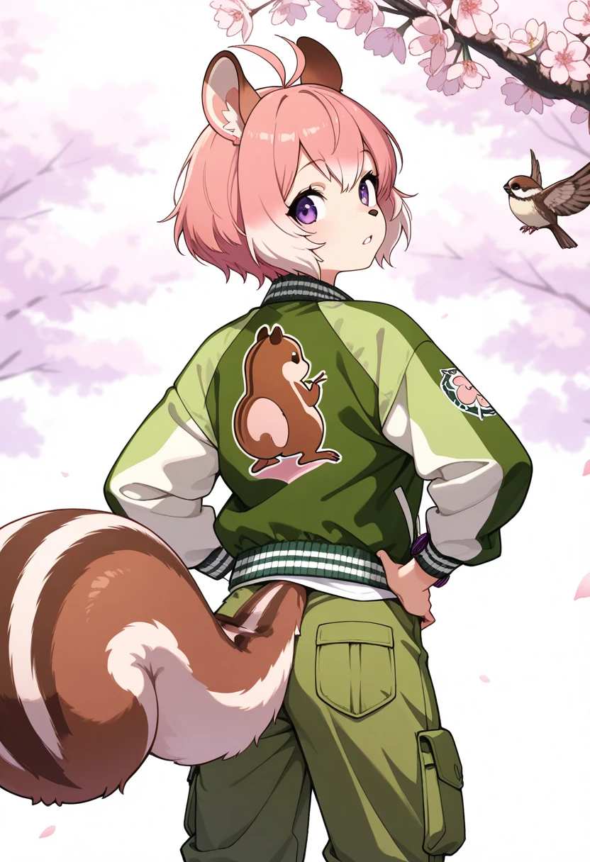 1 girl, (like fur, kemono :1.3), squirrel girl, Listel , animal nose ...
