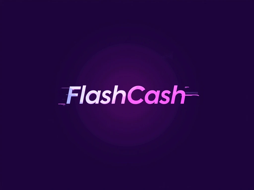 Fait un logo violet et écrie FlashCash - SeaArt AI