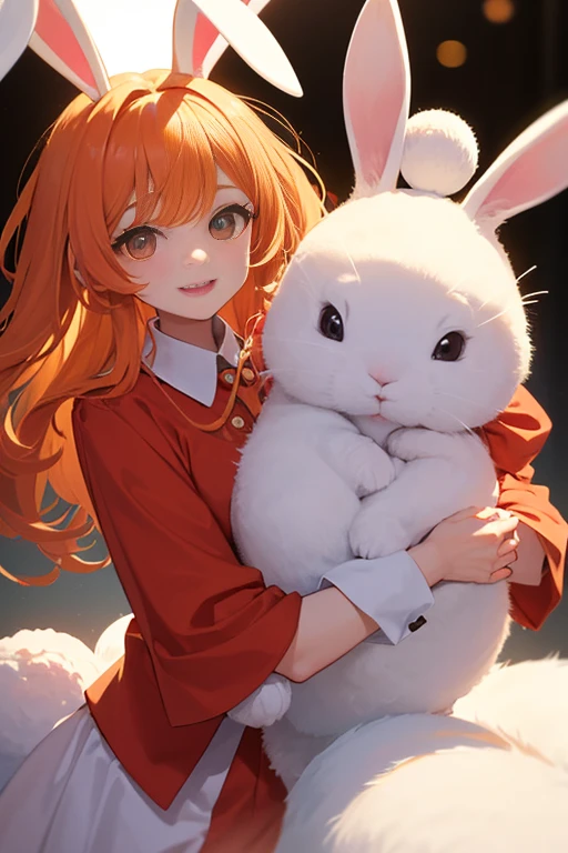 Deformed neutral(( Little s ))、((I'm wearing a costume with droopy ears ...