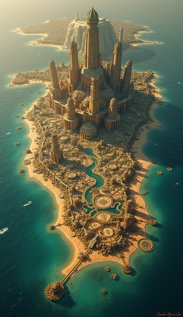 Maps of ancient Atlantis - SeaArt AI