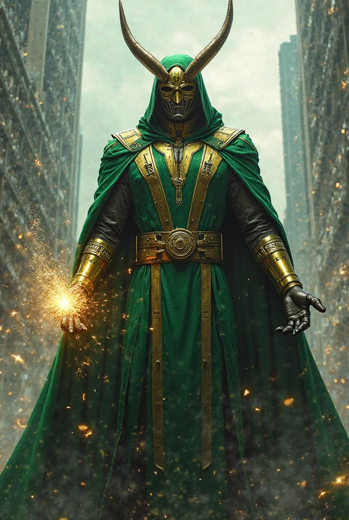 A mix of Marvel Studios' Loki and Doctor Doom - SeaArt AI