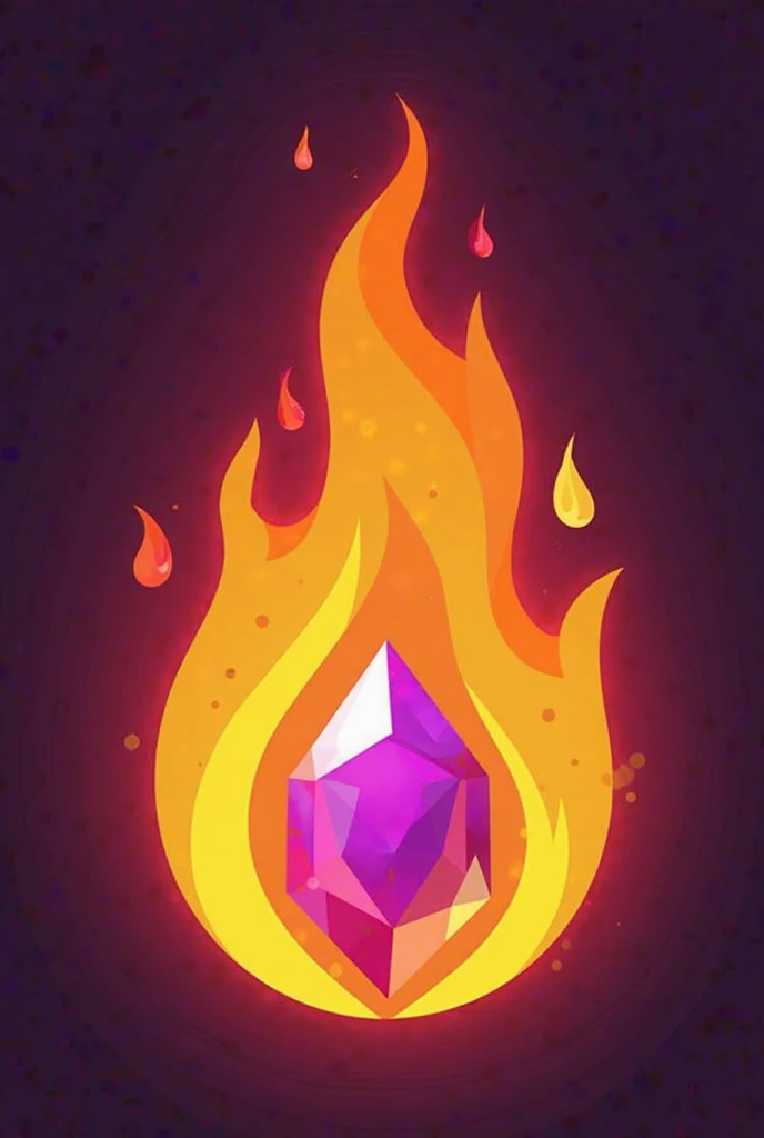 A vibrant digital illustration of a stylized flame with smooth - SeaArt AI