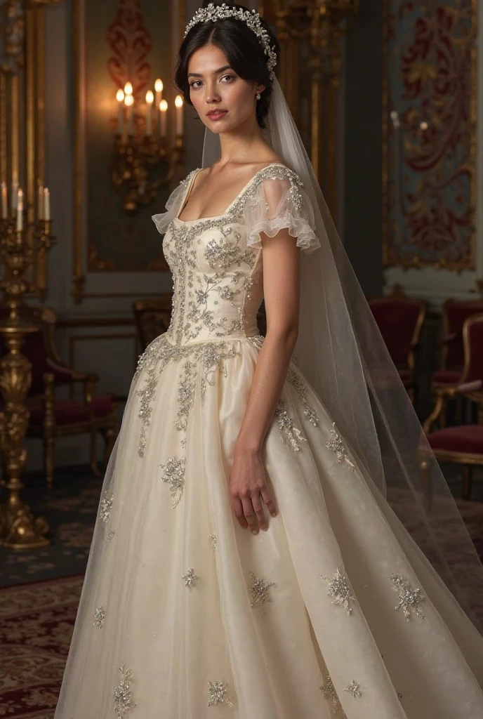 Victoria Croy’s gown for her presentation before the Queen was the ...