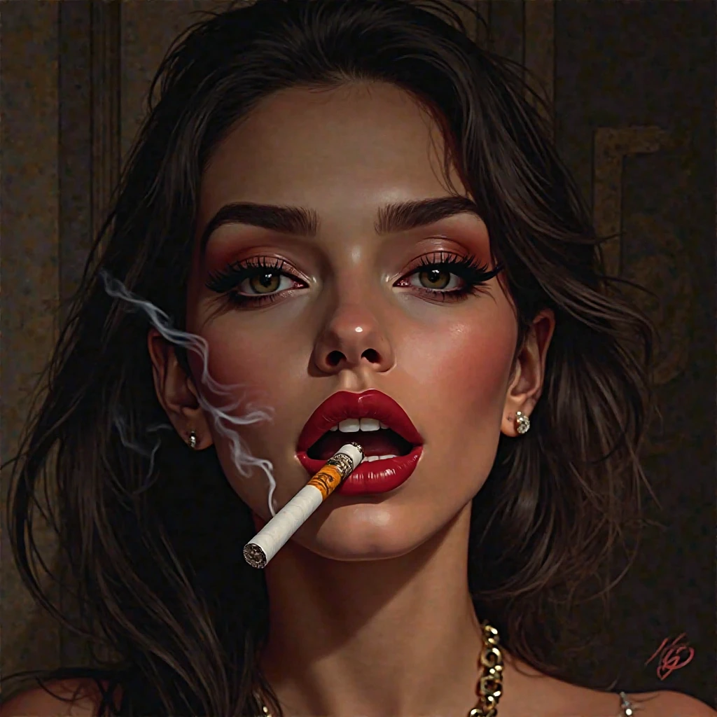 Hello, I'll make an avatar where transgender blogger Dasha Koreika with big lips - SeaArt AI