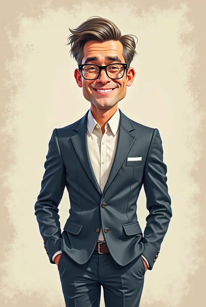 Draw hemstr picture of math teacher dressed in skinny suit - SeaArt AI