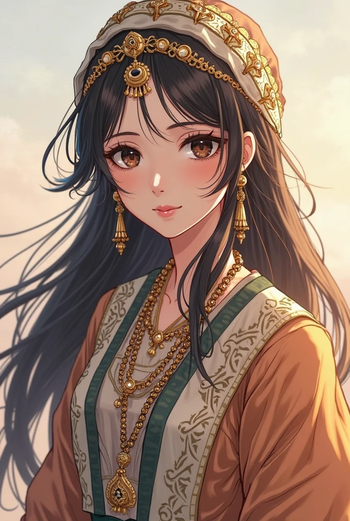 A modest picture of an Arab anime - SeaArt AI