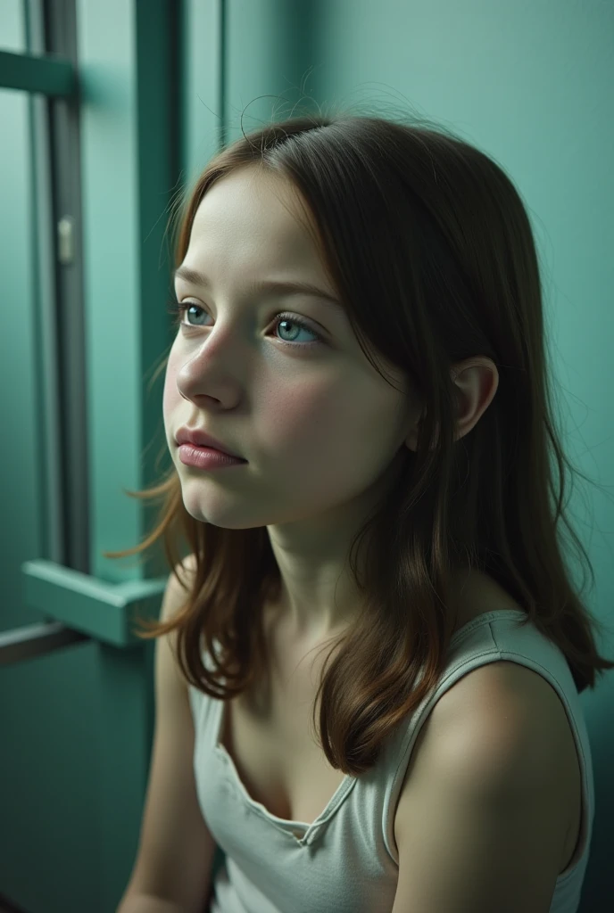 A tween girl was stripped and sent into solitary confinement - SeaArt AI