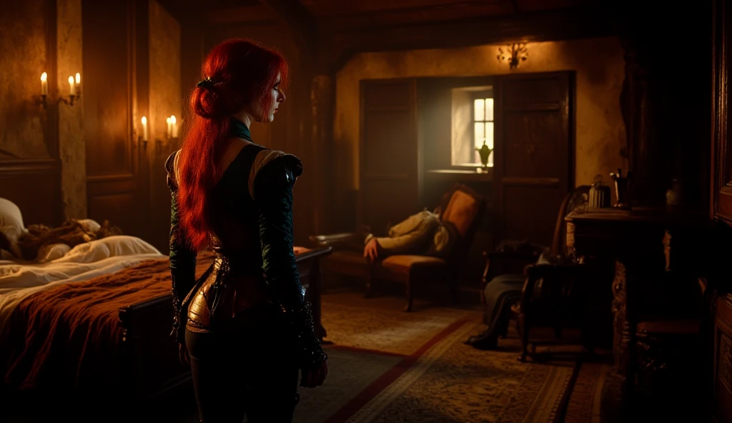 Fantasy movie: Back view, Stunning Triss Merigold from The Witcher 3 ...