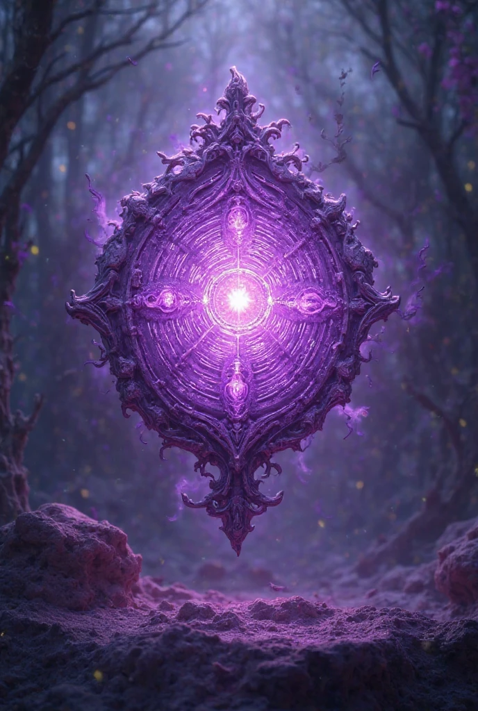 A fantasy relic glowing purple - SeaArt AI