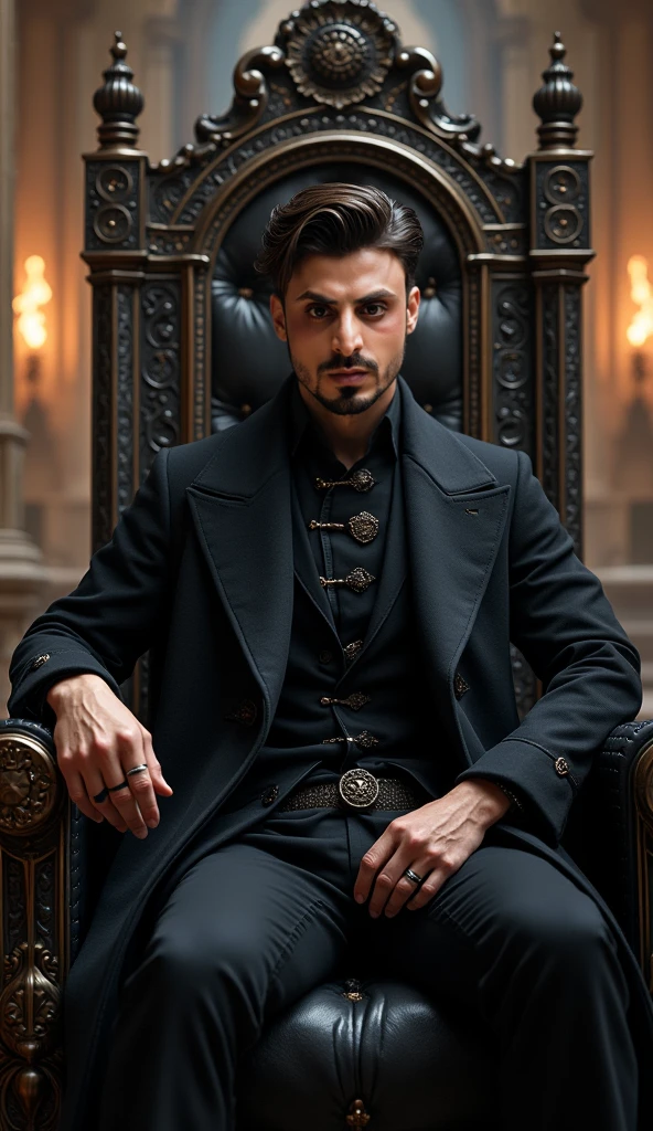 Ultra-realistic, highly detailed image of a handsome young man with ...