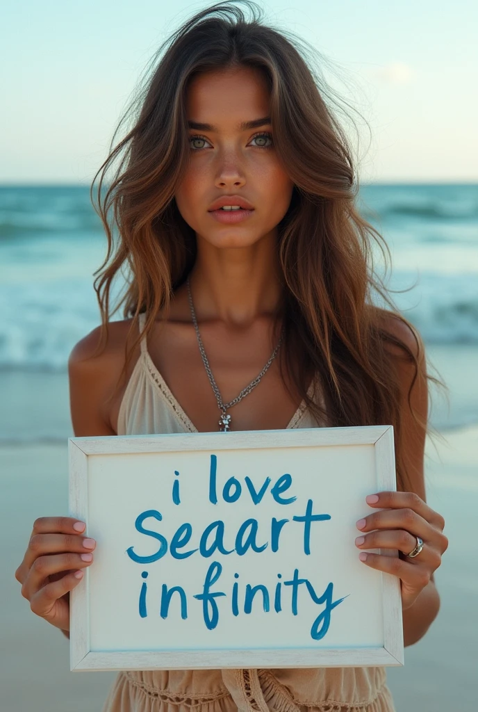 A beautiful girl with long wavy hair ，wearing a bohemian dress - SeaArt AI