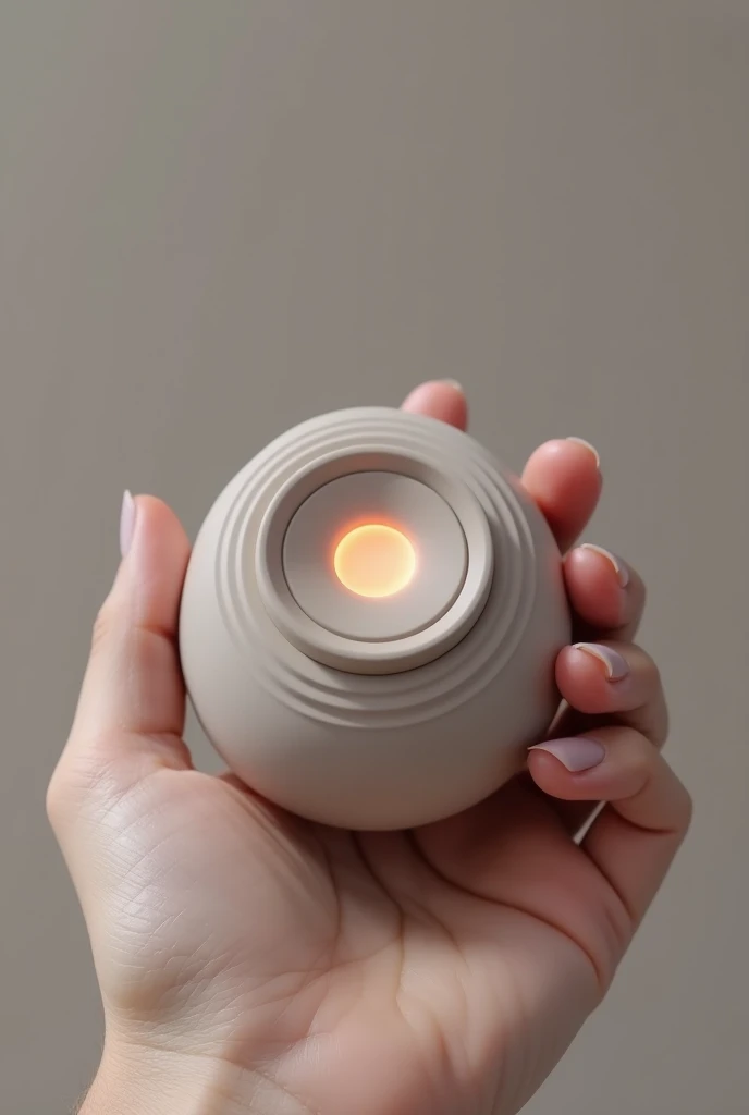 Generate a product concept image of a small, handheld emotional ...