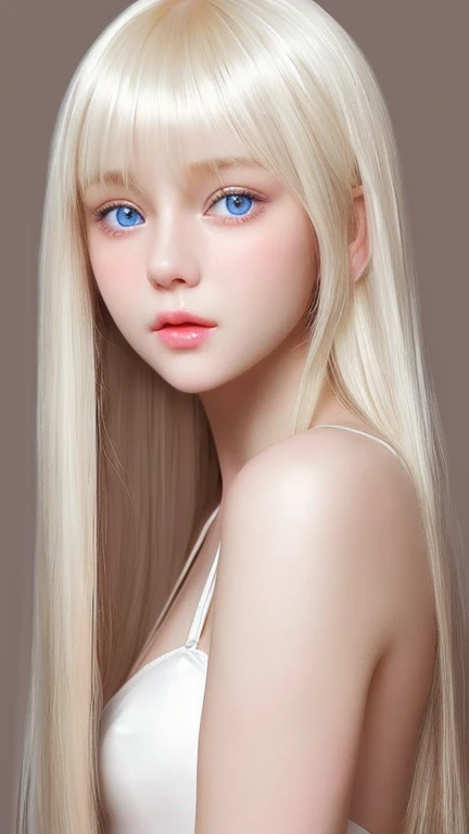Beautiful White Shiny Skin 、a Very White Scandinavian Beauty Seaart Ai