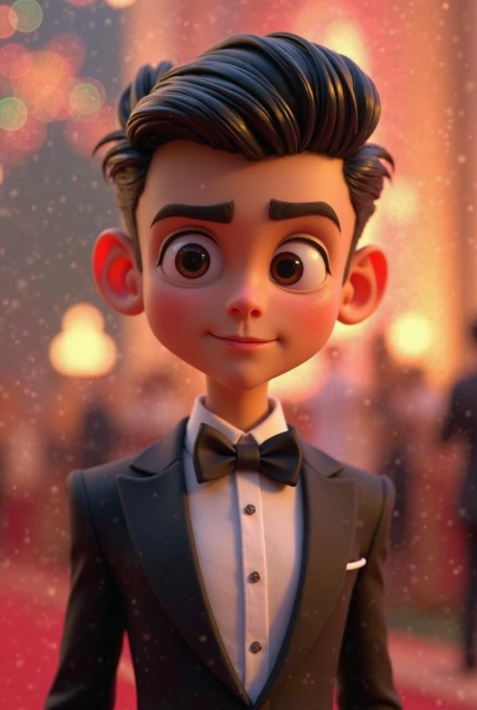 "Create a cartoon character inspired by a sharply dressed young man ...