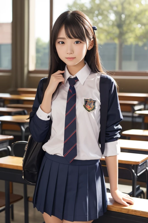 Wear a school uniform. - SeaArt AI