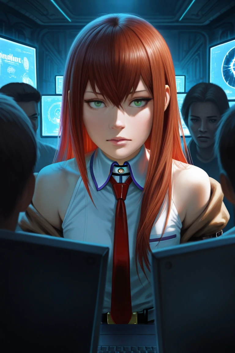 Highly detailed, realistic, fotorealistic, 4K depiction of Makise Kurisu - SeaArt AI