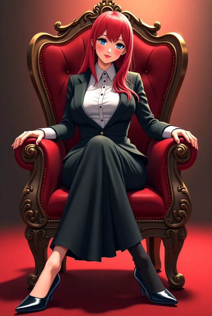 The boss anime woman who is the highest placed in the office hierarchy ...