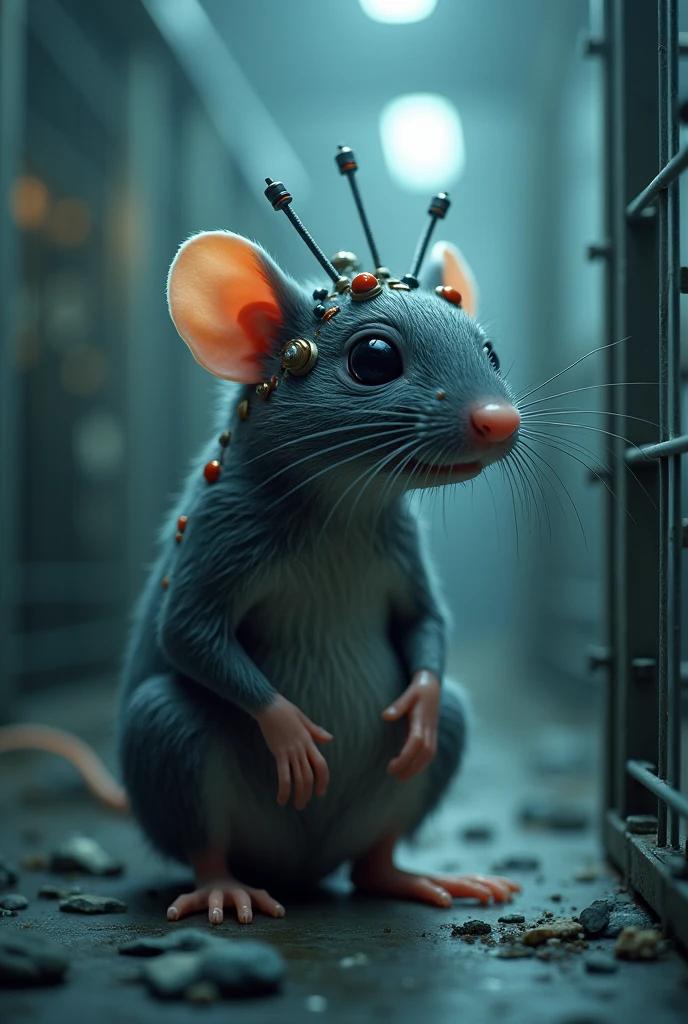 Create a real rat, not animated. With a normal. They're experimenting ...