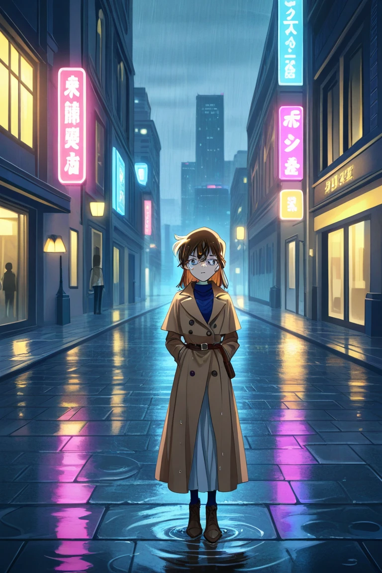 Digital artwork , Detective Conan inspired anime-style image of a lady ...
