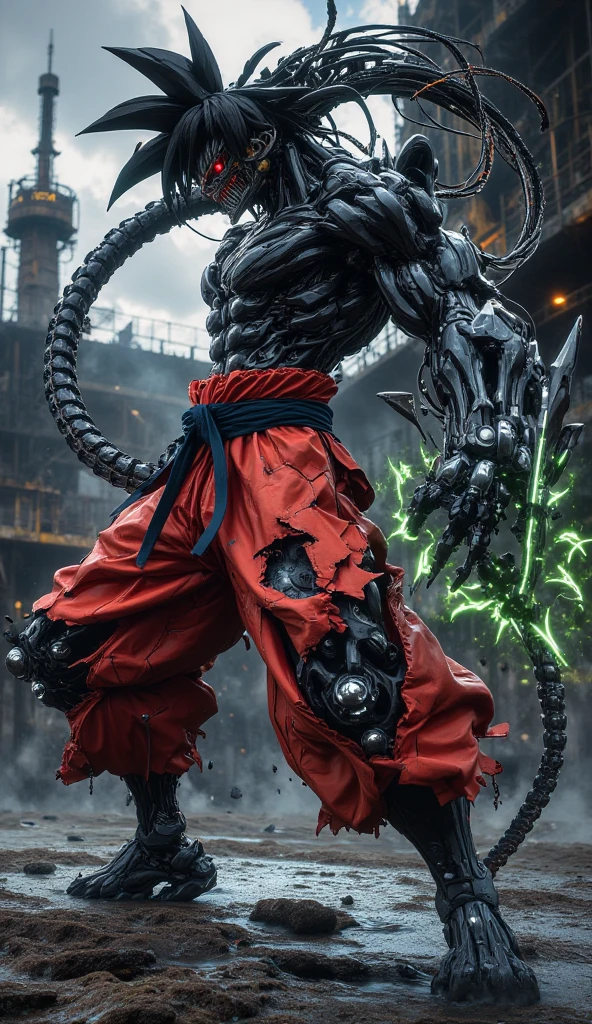 Hyper realistic image. High quality, 8K Ultra HD. Goku, the legendary ...