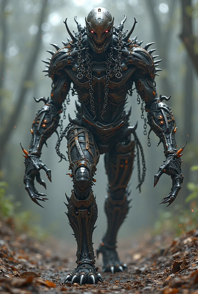 **combining organic and metallic elements in a walking nightmare ...