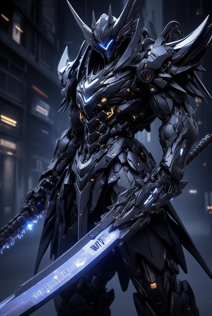 The death reaper,in awesome, futuristic battle armor, WT7 engraved on ...