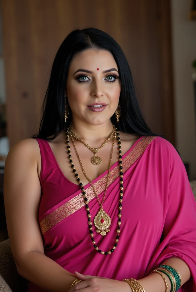 A naughty, voluptuous and curvaceous light neutral skin tone woman in ...