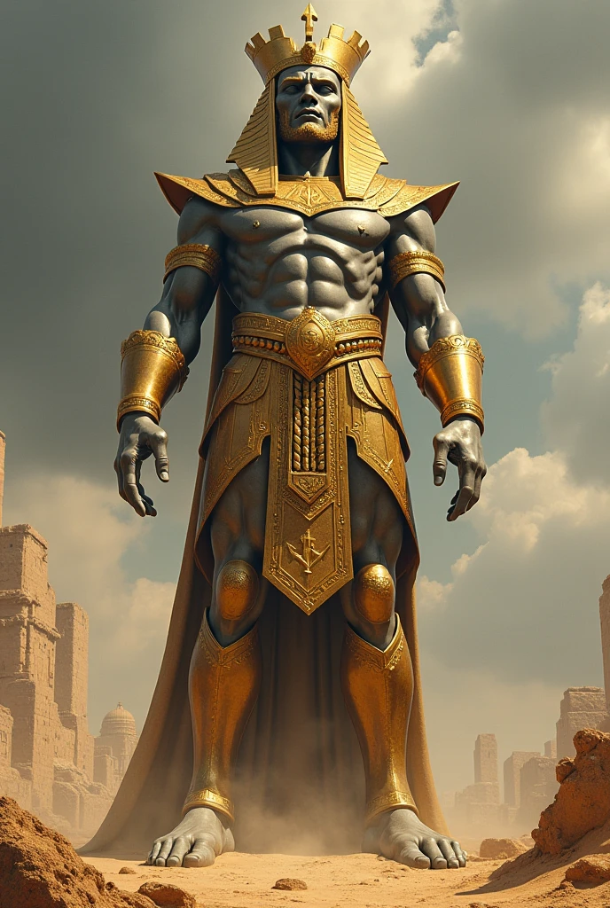 ""A colossal statue based on King Nebuchadnezzar's vision from the Book ...