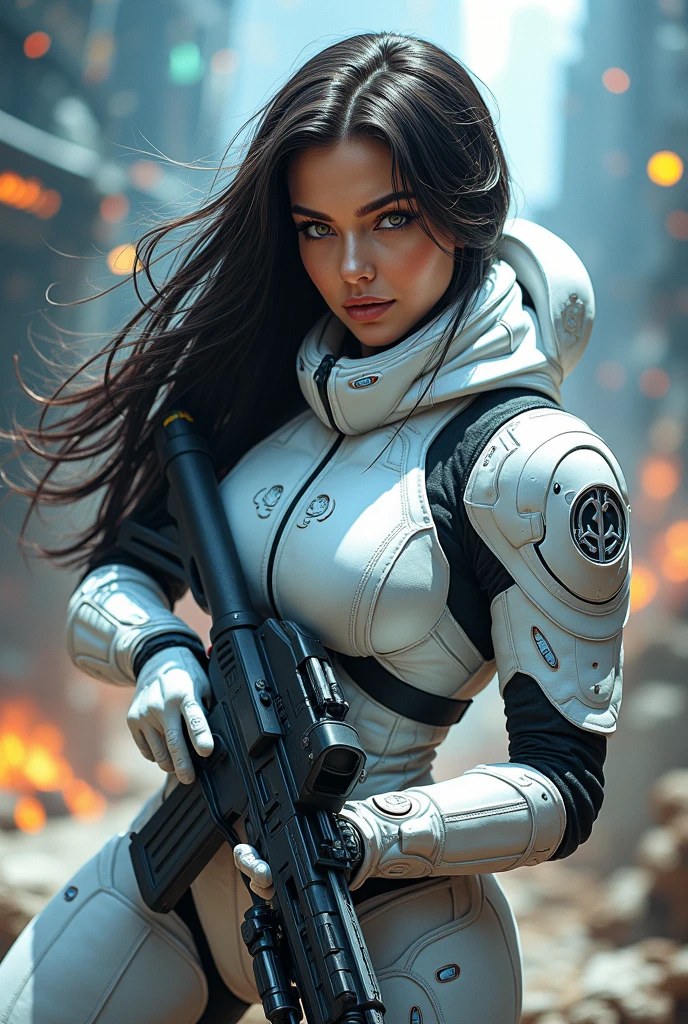 In this captivating image, the central female character (Lieutenant ...