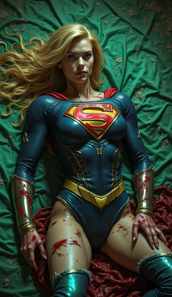 Kryptonite chains glowed, sapping her strength. "Such power… yet so fragile - SeaArt AI