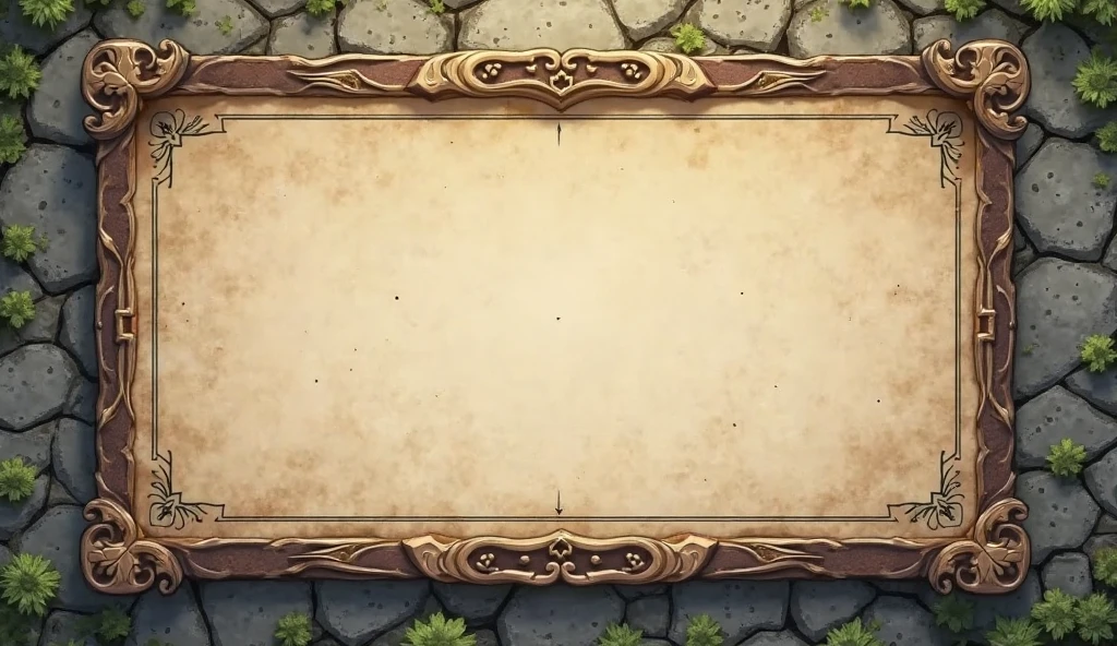 A small, empty RPG-style dialogue box that spans the entire width of ...