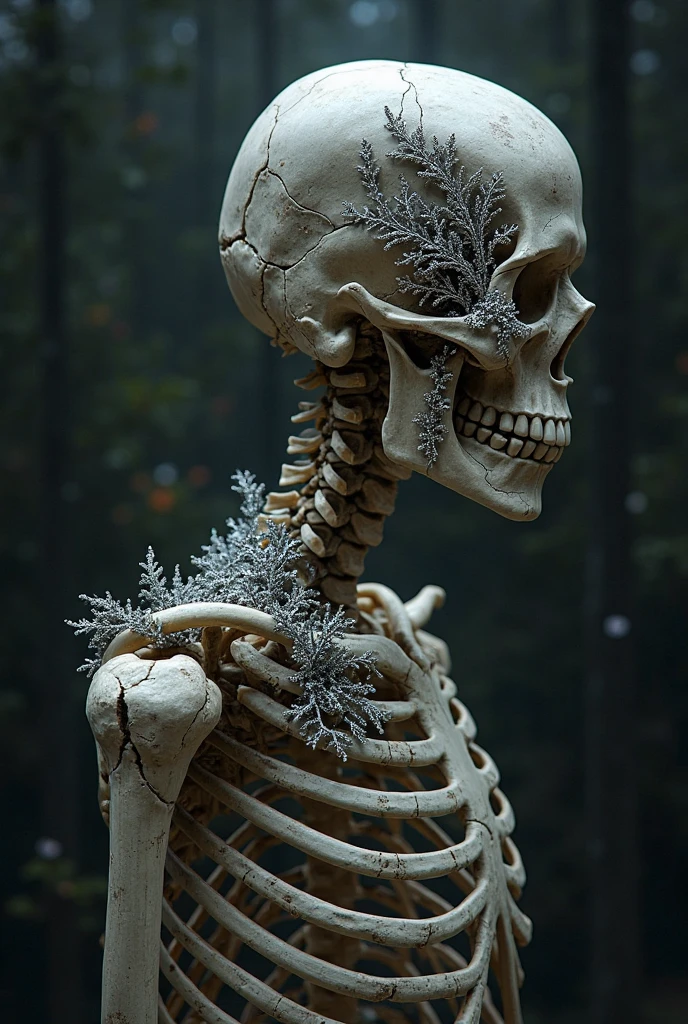 Bones with silver - SeaArt AI