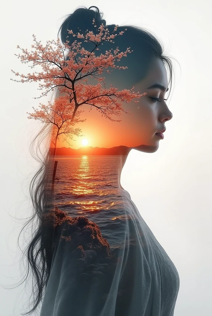 High quality, 8K Ultra HD, A beautiful double exposure that combines an ...