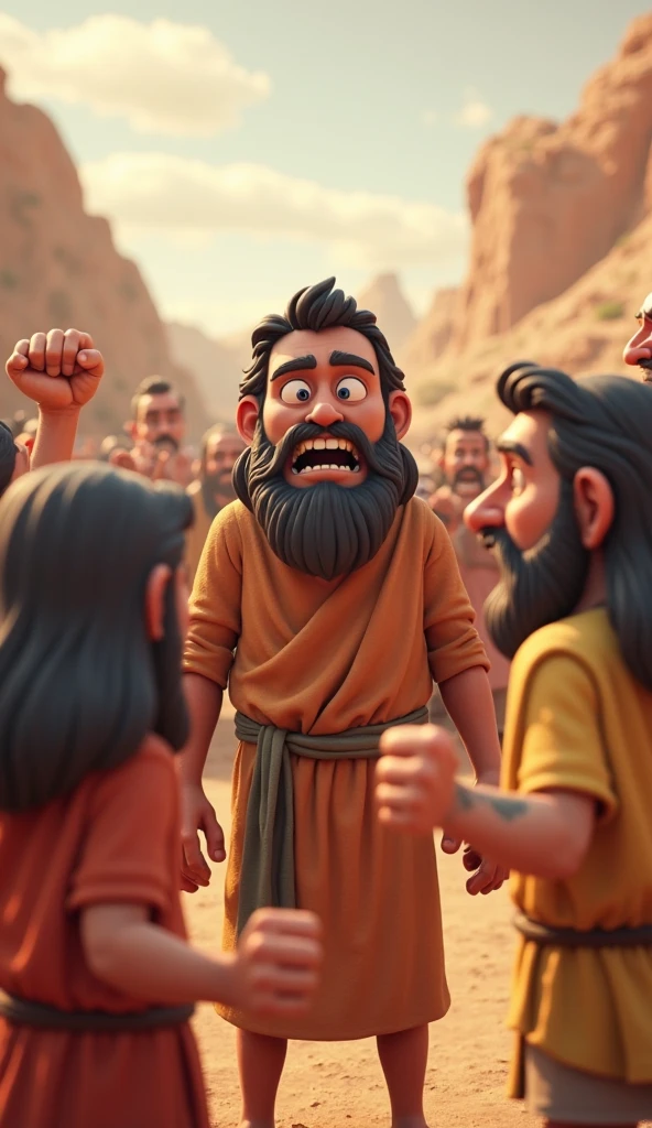 They Will Get Angry After Moses 3D Cartoon - SeaArt AI