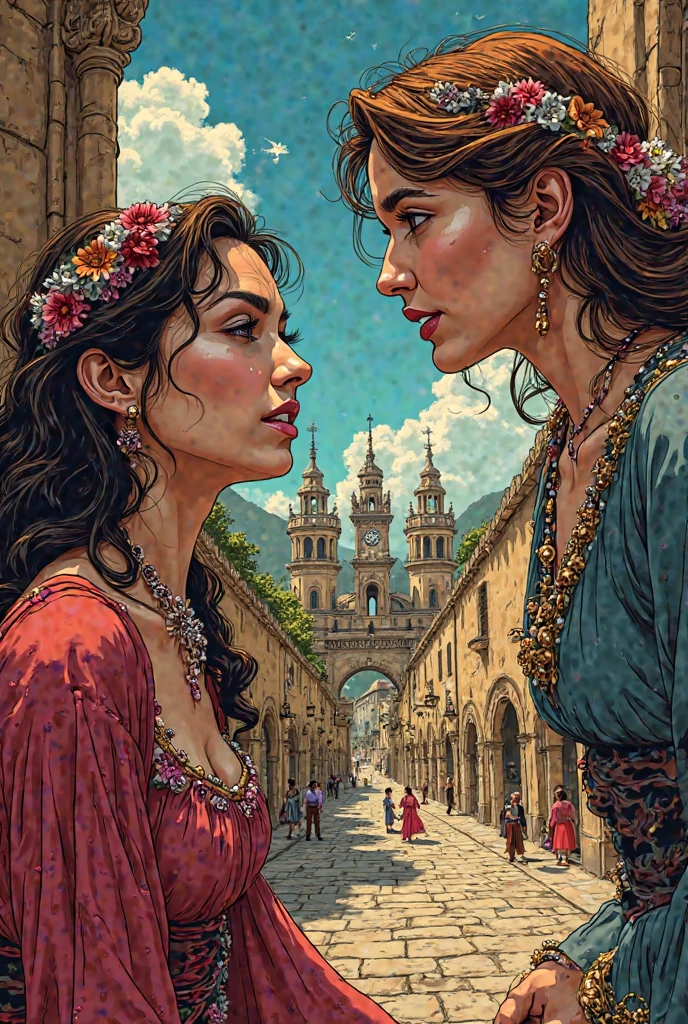 Comic about the key moments of the play La Celestina - SeaArt AI