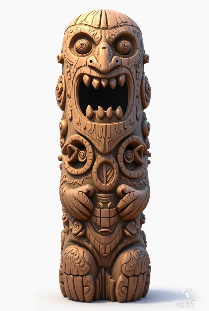 Create a 2d image of the hidden immunity idol from the CBS show ...