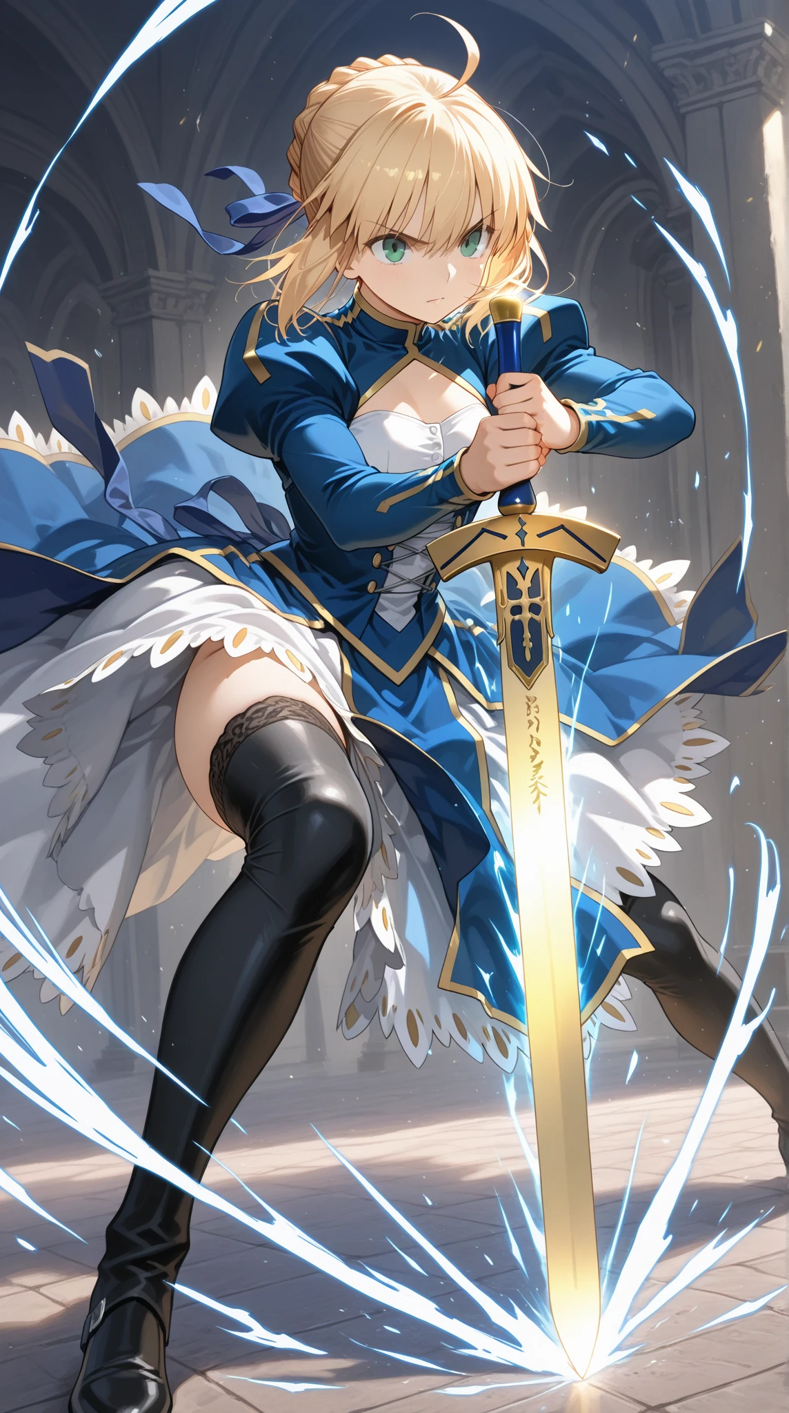 Best quality, highly detailed, very aesthetic, Saber in fate - SeaArt AI